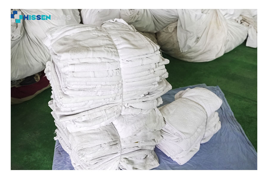 Cut Mixed Colored Cotton Flannel Rags 50 lb bales - hissenrags